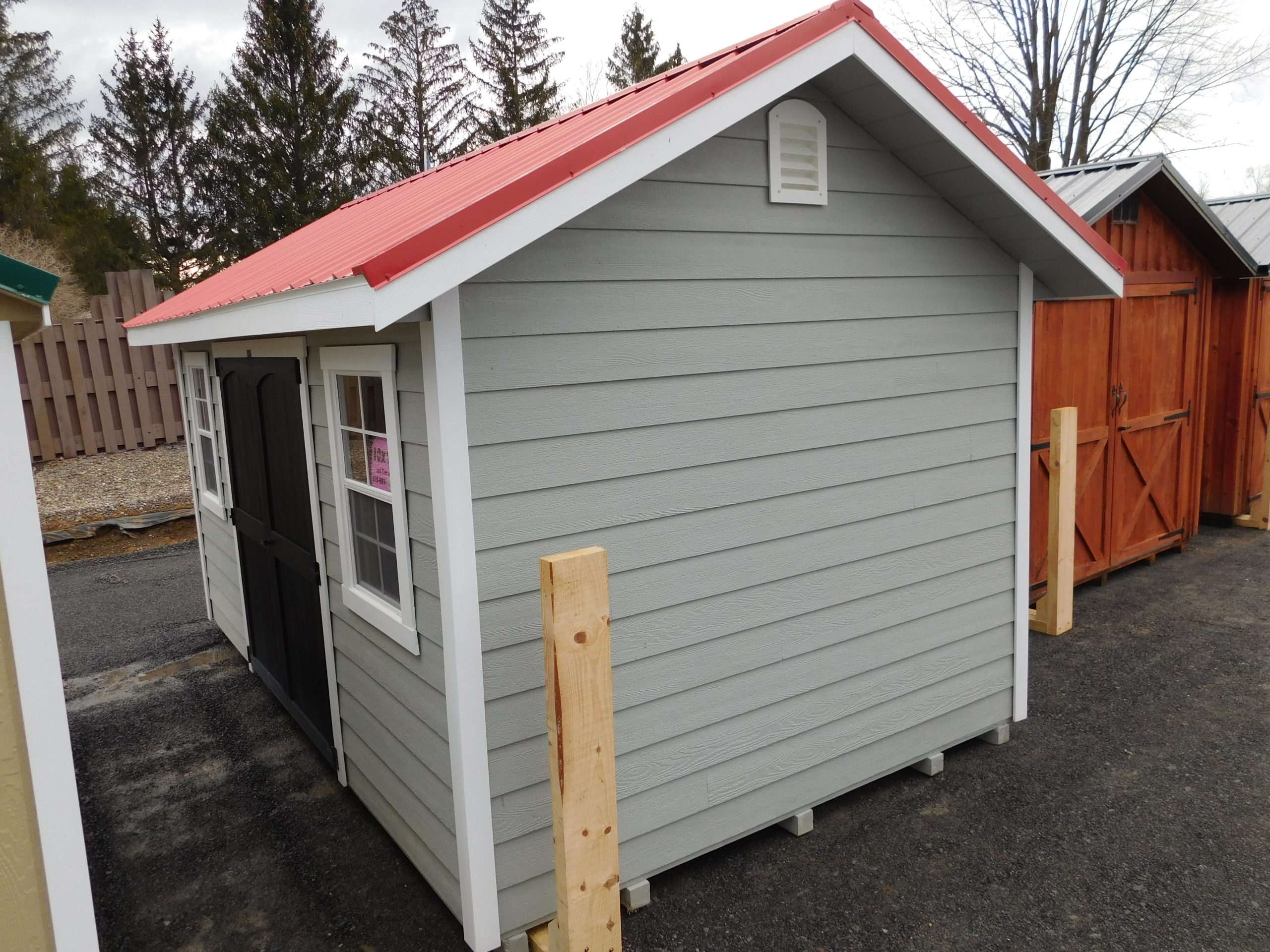 10x16 Classic A-Frame w/ 12" overhangs display #64 - Stoney Ridge ...