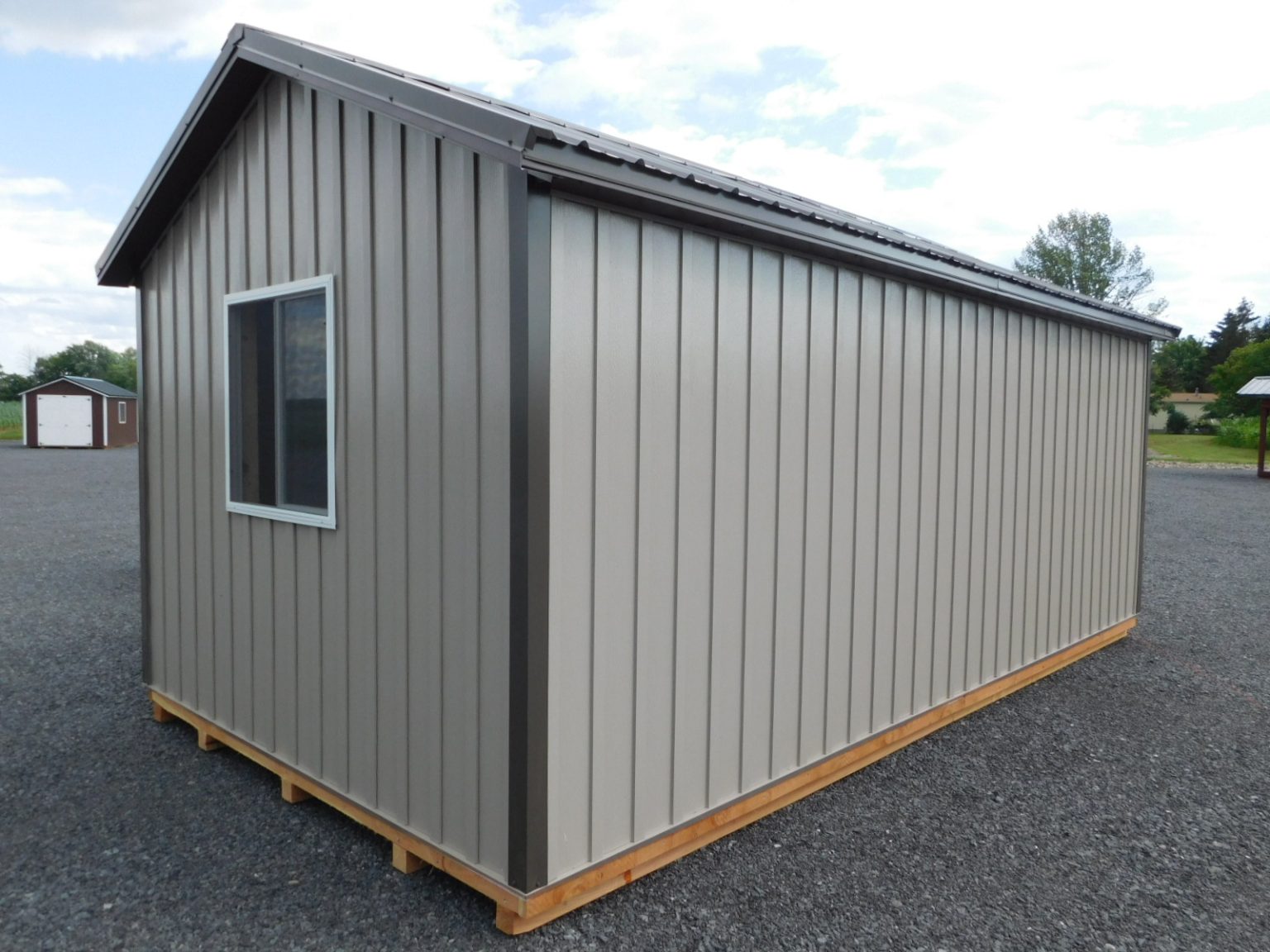 10X20 A-FRAME STEEL BOARD BATTEN SIDING display #256 Free Delivery ...